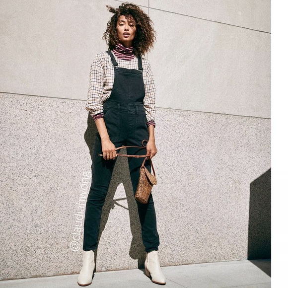 Madewell | Pants & Jumpsuits | Madewell Skinny Denim Overalls Jumpsuit ...